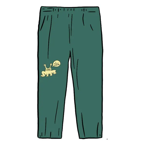 Supreme Daniel Johnston Embroidered Work Pant - Work Green